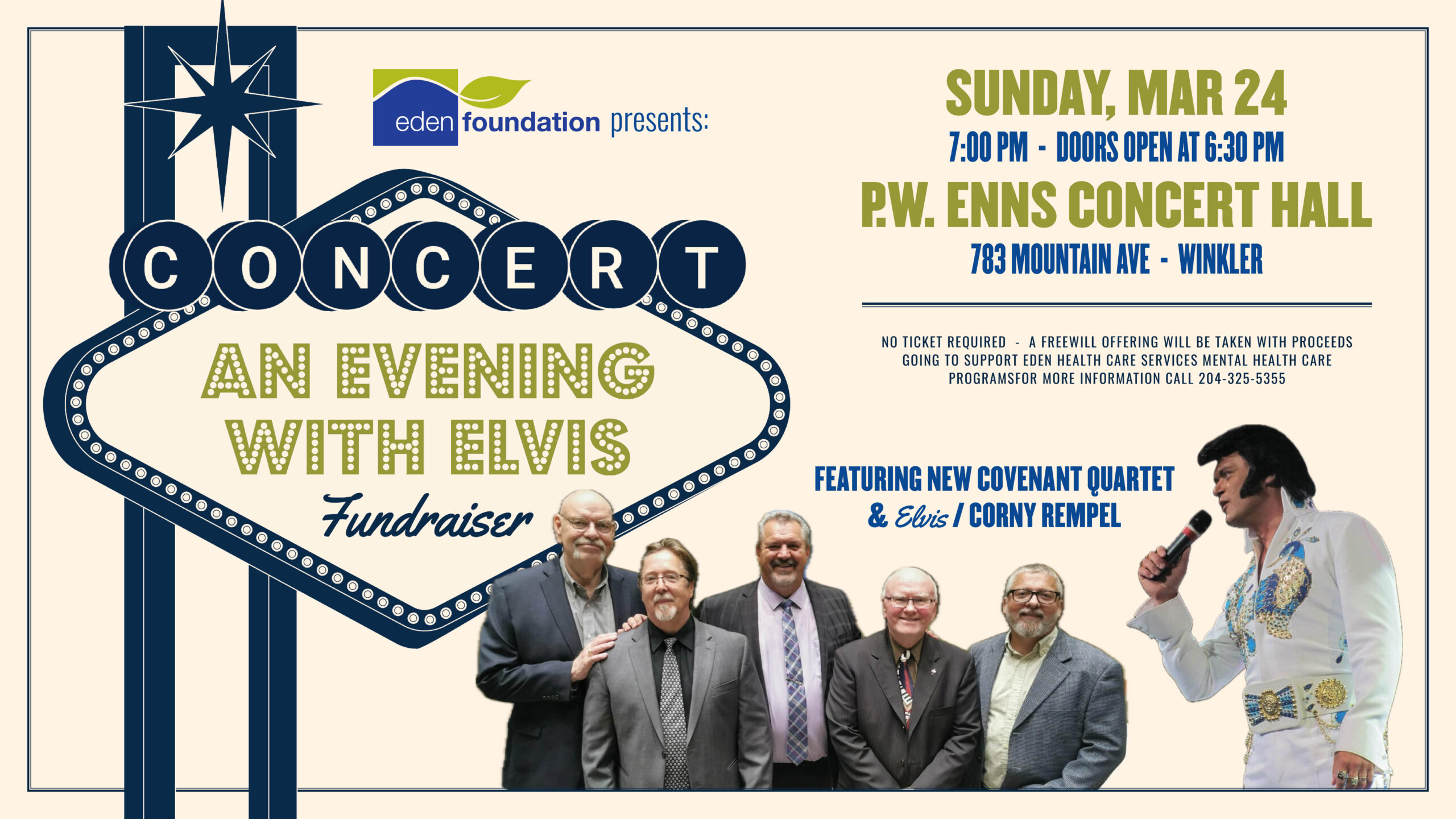 An Evening with Elvis Fundraising Concert - Winkler - Eden Health Care ...